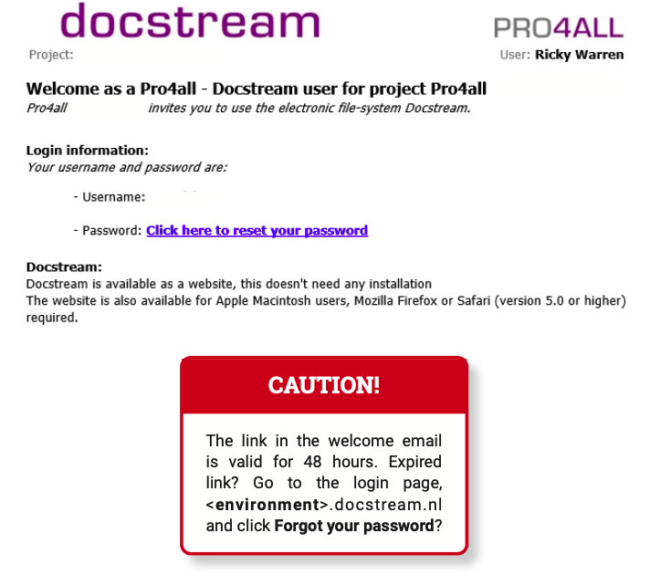 How do I activate my Docstream account?